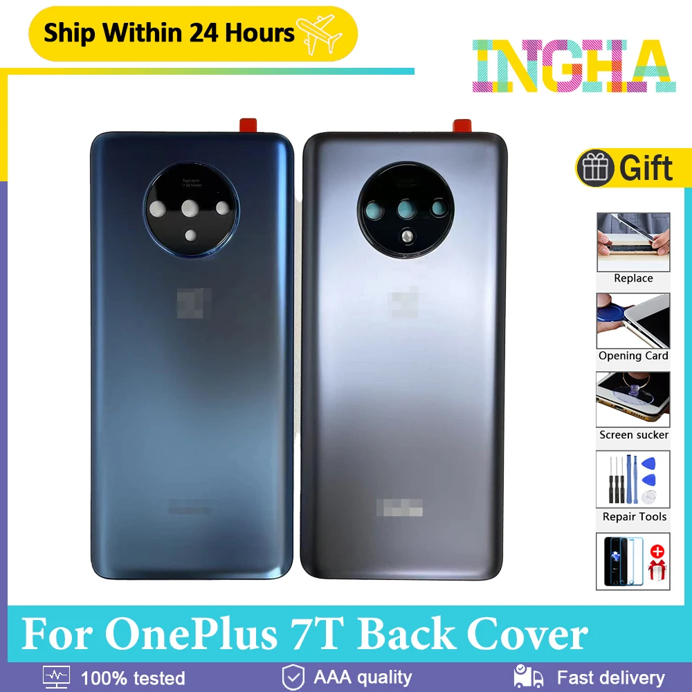 Original-Back-Cover-For-OnePlus-7T-Battery-Cover-Door-Rear-Housing-Case ...