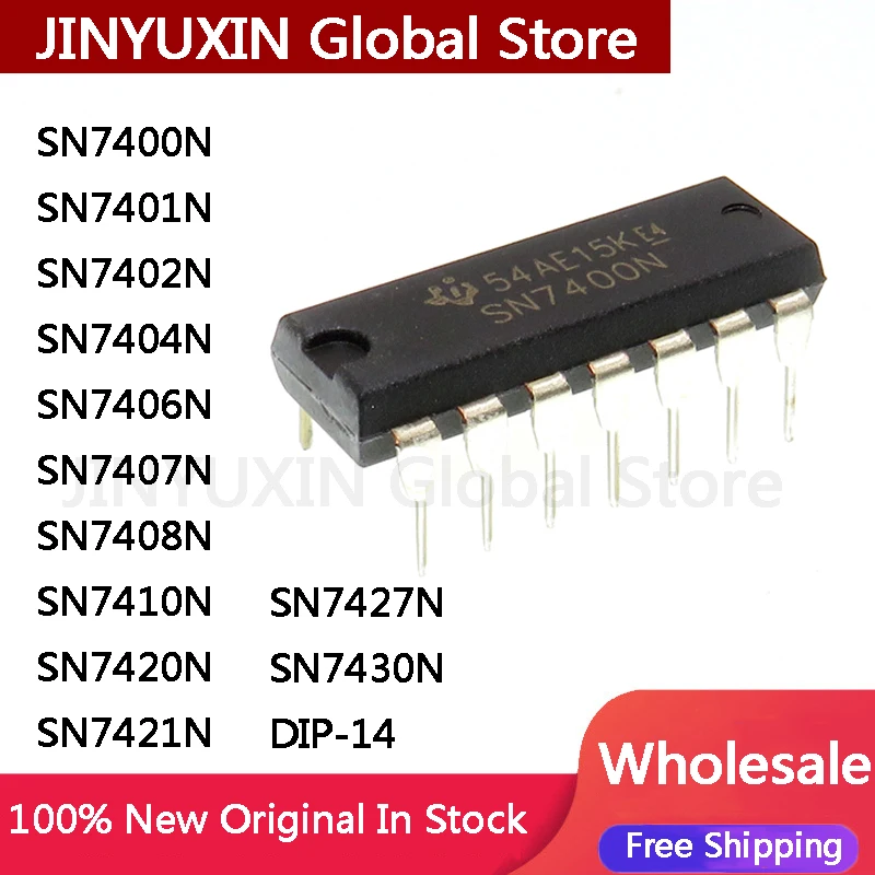 20Pcs-SN7400N-SN7401N-SN7402N-SN7404N-SN7406N-SN7407N-SN7408N-SN7410N ...