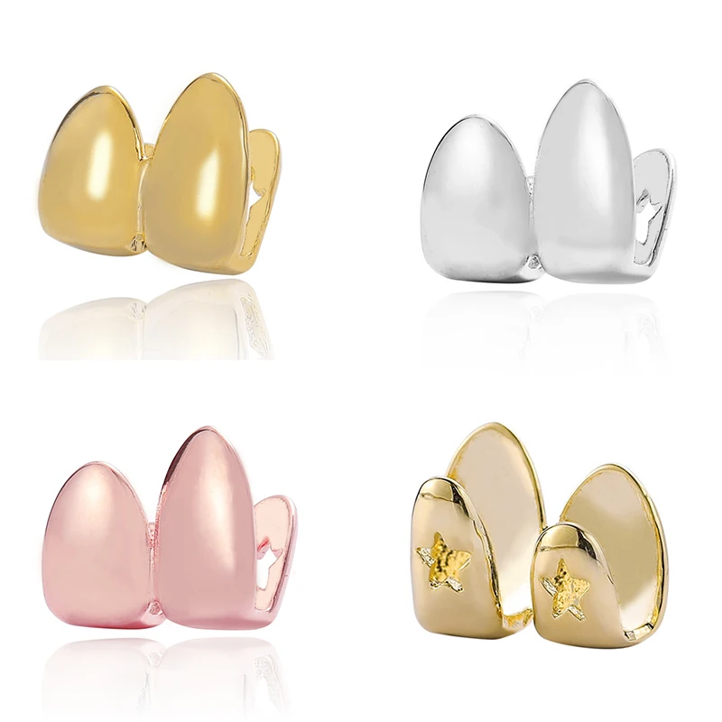 HipHop-Tooth-Grillz-Cap-Gold-Plated-Removable-Top-Bottom-Dental-Grill ...