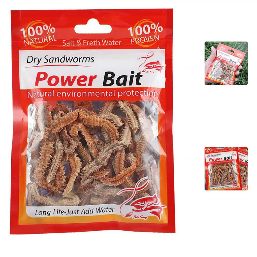 1-2-3-5-10-Bag-Dry-Sandworm-Fishing-Lure-Eco-friendly-Attractive-Dried ...