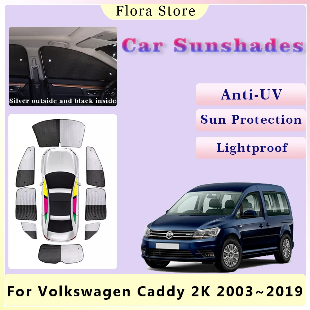 Car-Sunshades-for-Volkswagen-VW-Caddy-2K-MK3-2003-2019-2004-2015-Full ...