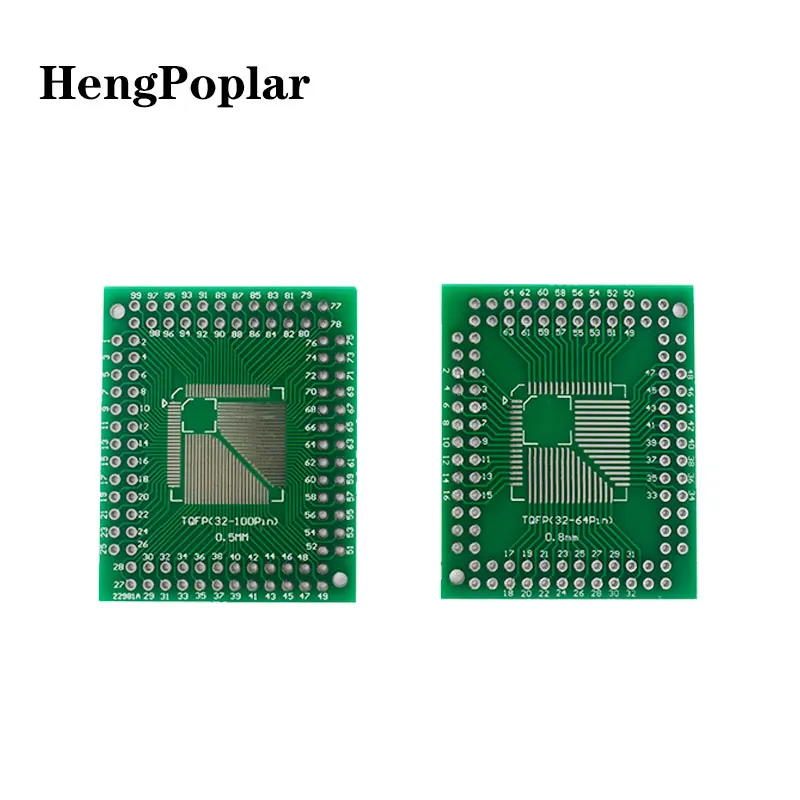 QFP TQFP LQFP FQFP SMD 턴 투 딥 어댑터, PCB 보드 컨버터 플레이트, 0.5mm, 0.8mm, 32mm ...