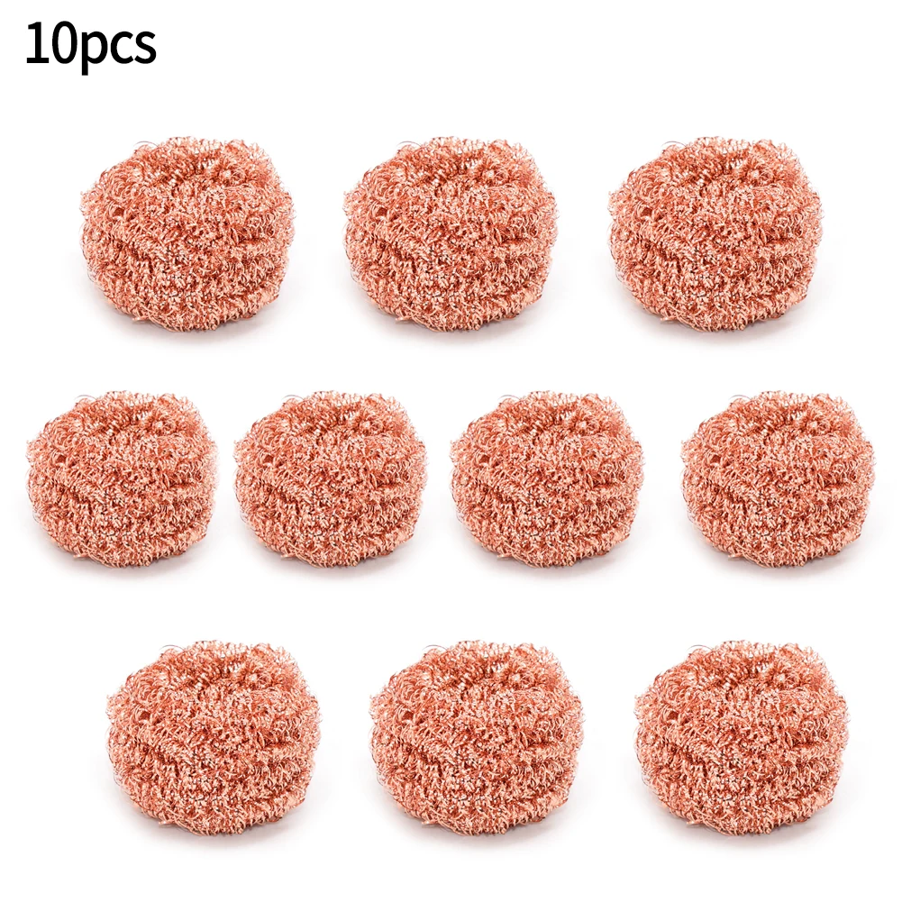 10Pcs-Copper-Wire-Cleaner-Ball-Soldering-Solder-Iron-Tip-Sponge-Balls ...