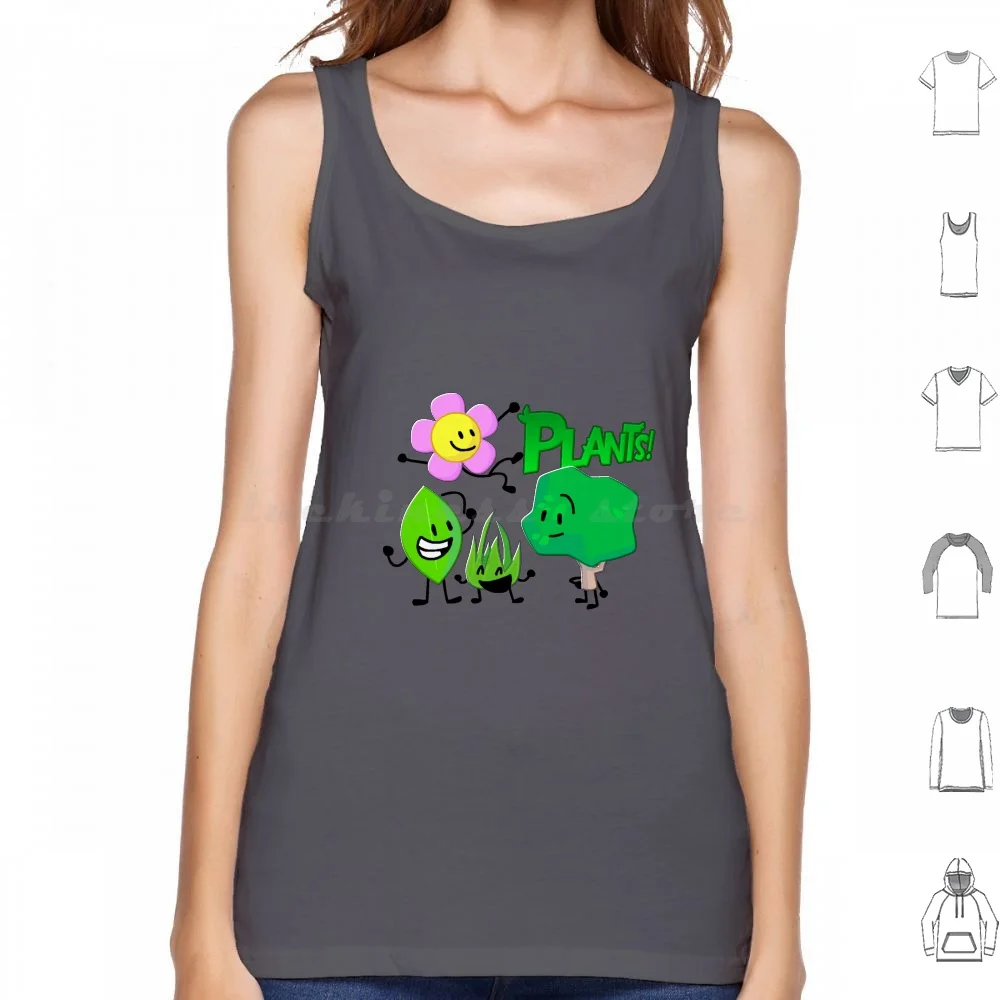 Bfdi-Planta-Personagens-Regatas-Vest-Mangas-Bfdi-Bfdi-Flor-rvore-Bfdi ...