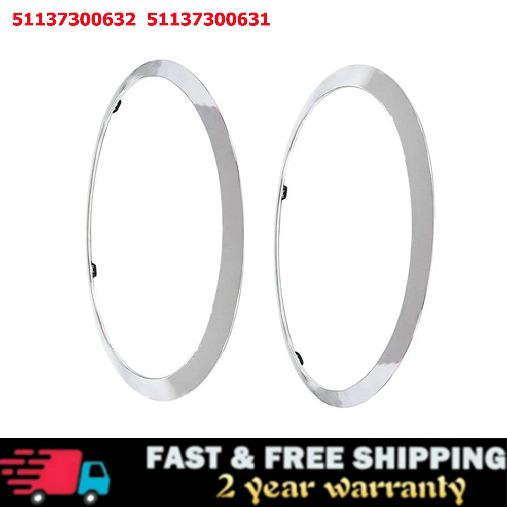 For-Mini-Cooper-F55-F56-F57-Headlight-Trim-Ring-Bezel-Surround-Cover ...