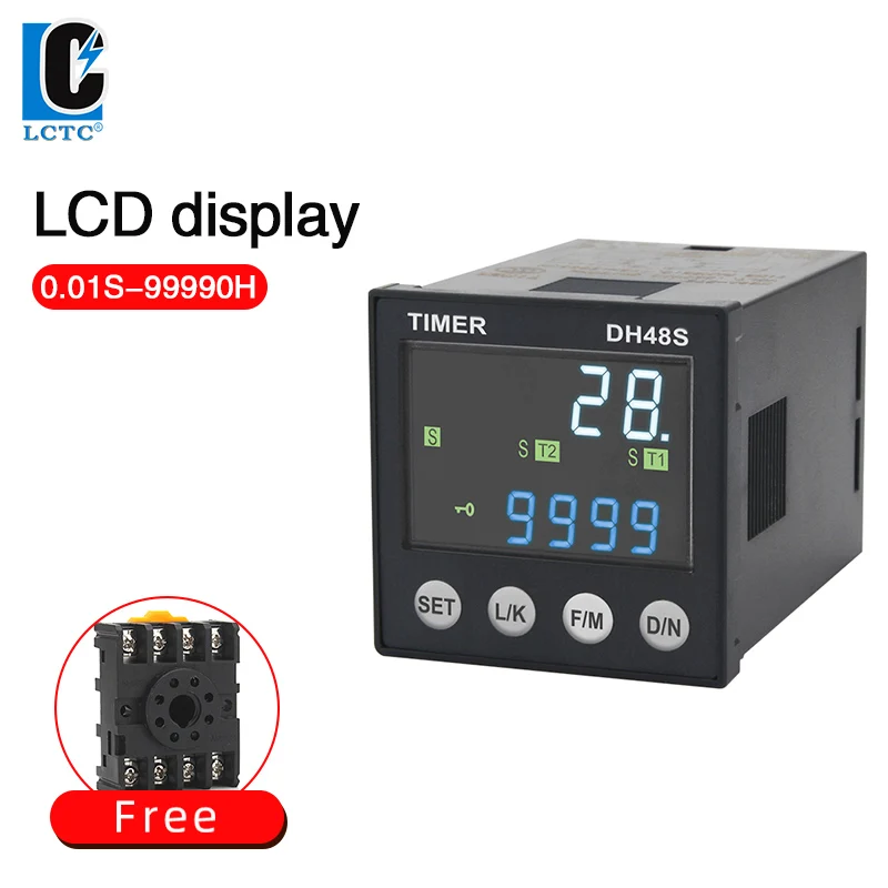 Lcd Screen Time Relay Dh48s-s Cycle Delay Relay 220v 110v 12v 24v Time ...