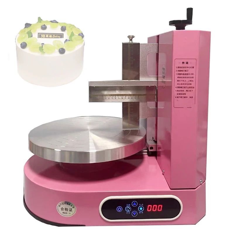 New-Arrival-Semi-Automatic-Birthday-Cake-Cream-Coating-Filling-Machine ...