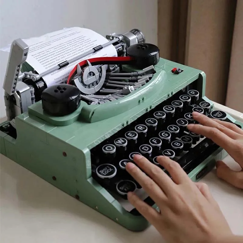 The-Retro-Typewriter-Building-Blocks-Marking-Machine-Keyboard-2079-PCS ...
