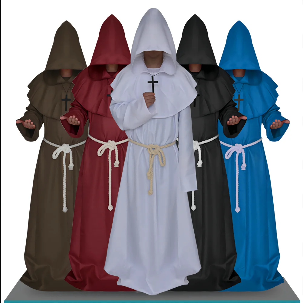 New-Original-Mens-Church-Medieval-Renaissance-Costume-High-Priest-Monk ...
