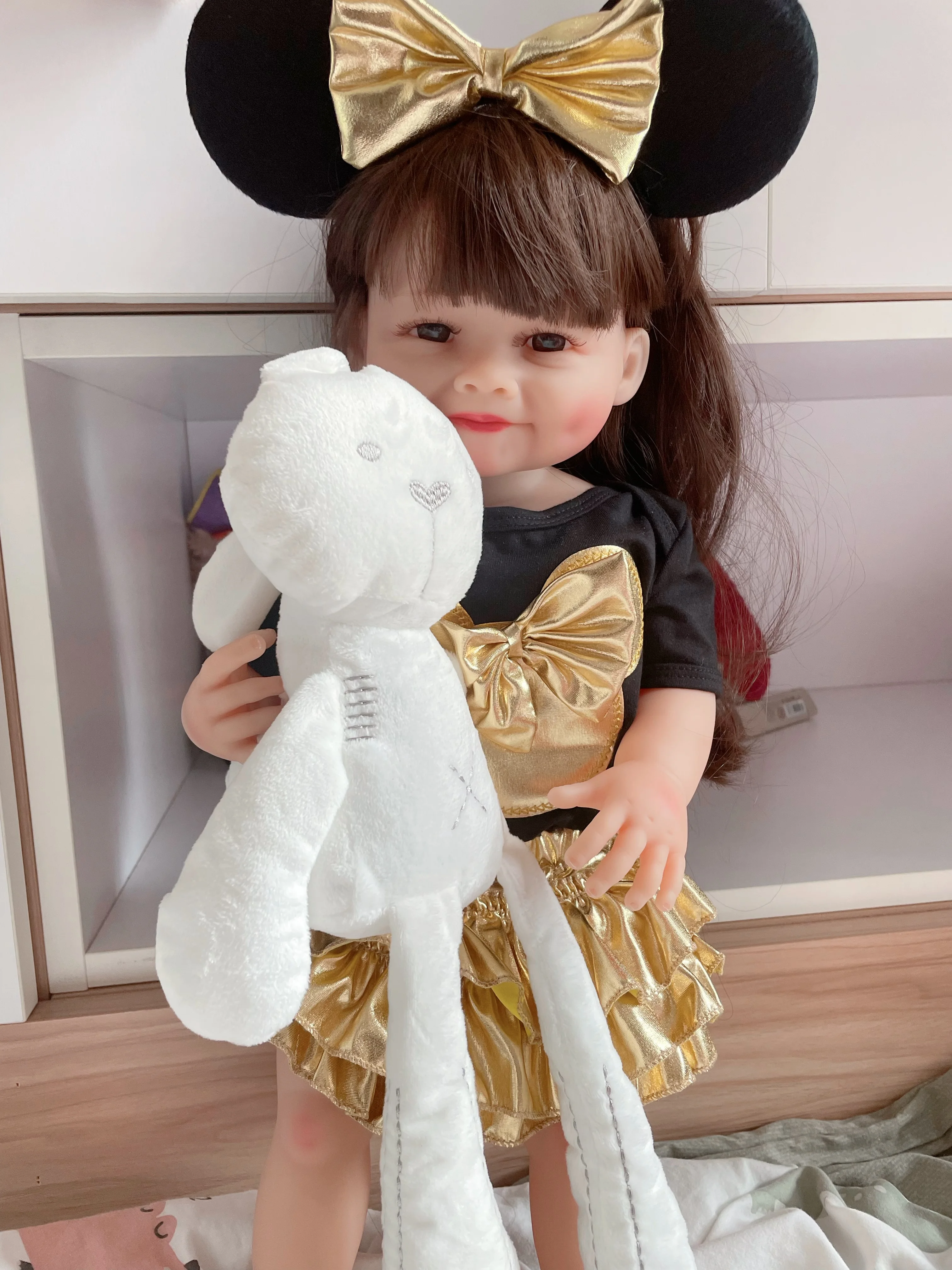 20-polegadas-reborn-boneca-silicone-imperme-vel-Minnie-corpo-cabelo ...