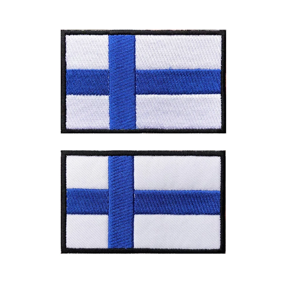 1PC-Finnish-Flag-Finland-Patches-Armband-Embroidered-Patch-Hook-Loop-Or-Iron-On-Embroidery-Badge ...