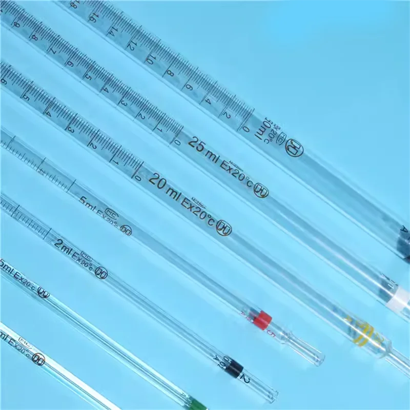 Glass-graduated-pipette-ring-label-pipette-A-level-precision-measuring ...