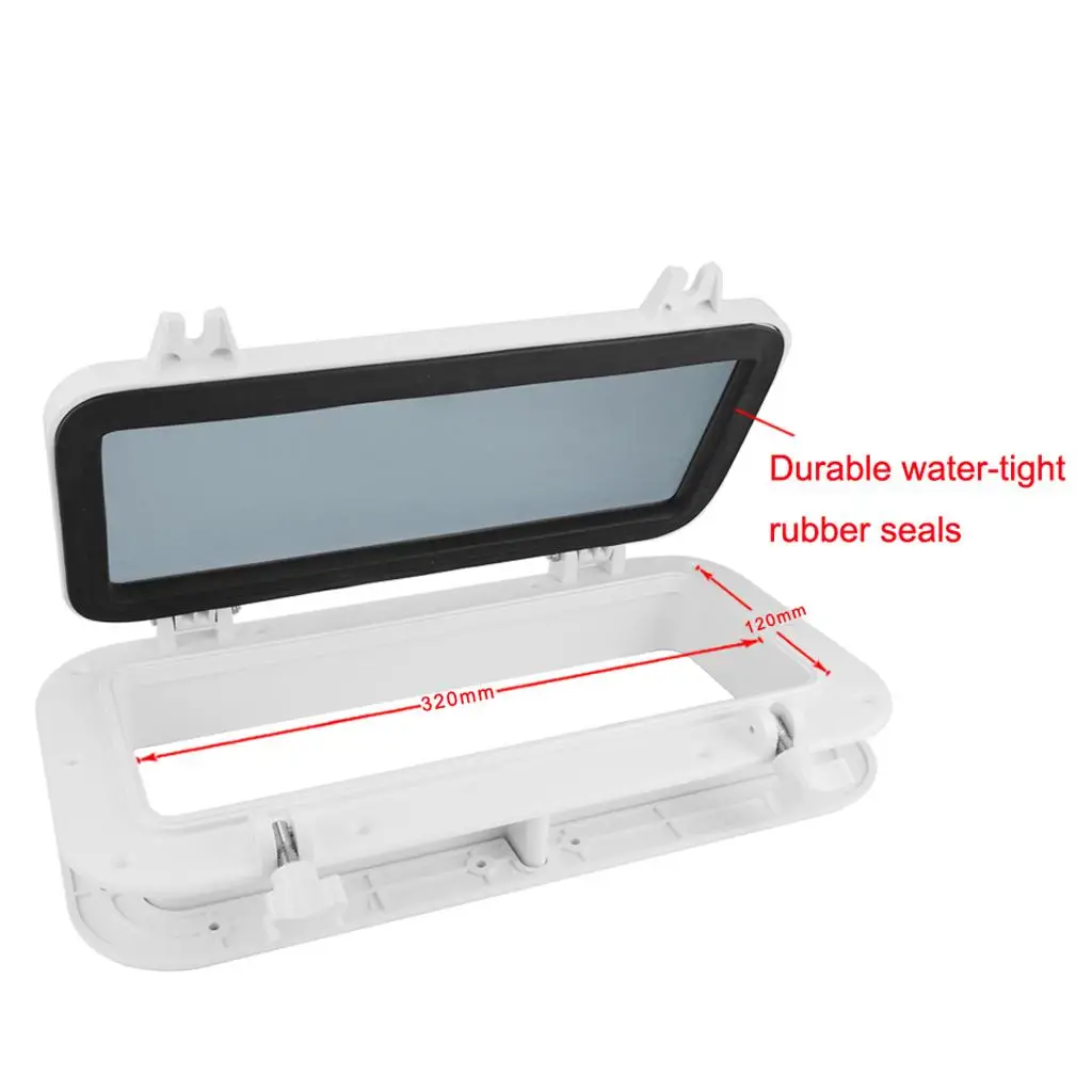 Boat Rectangular Porthole Window w/ ABS & 4mm (White)| | - AliExpress