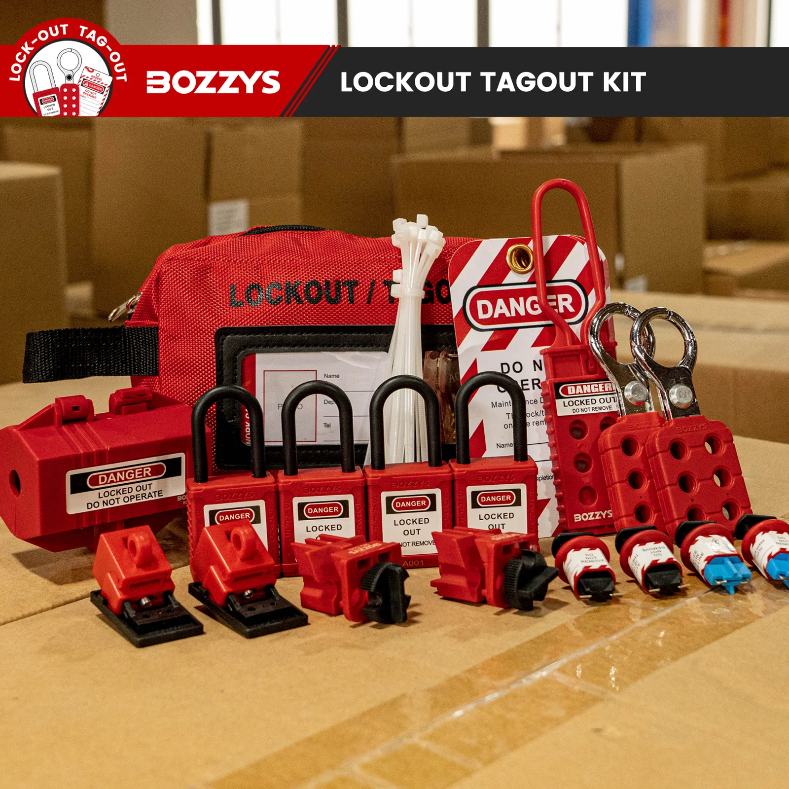 Personal-Electrical-Lockout-Tagout-Kit-Safety-Lock-Set-Safety-Padlocks ...