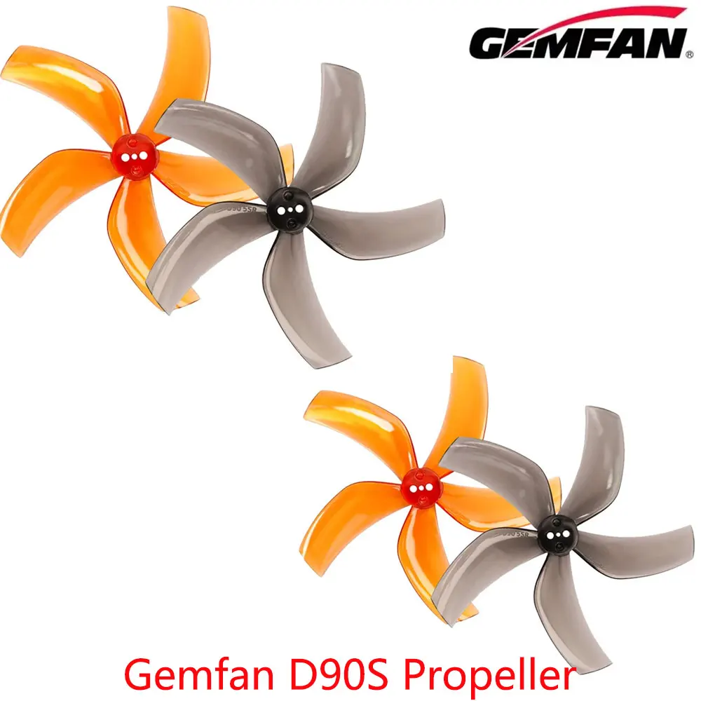 4Pairs Gemfan D90S 90mm 5-Blade Propeller 3 hole 1.5mm PC Higher ...