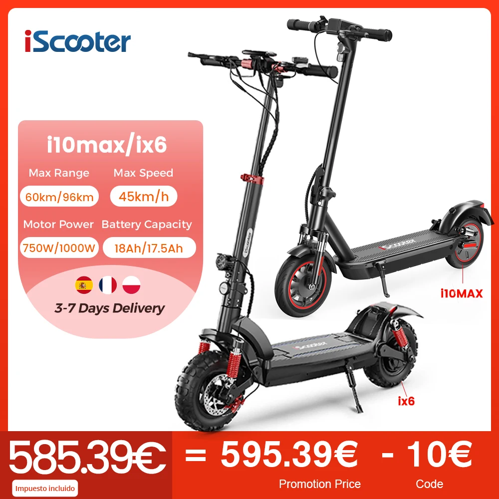 i10max-iX6-Electric-Scooter-18Ah-17-5Ah-750W-1000W-Scooter-11inch-Anti ...
