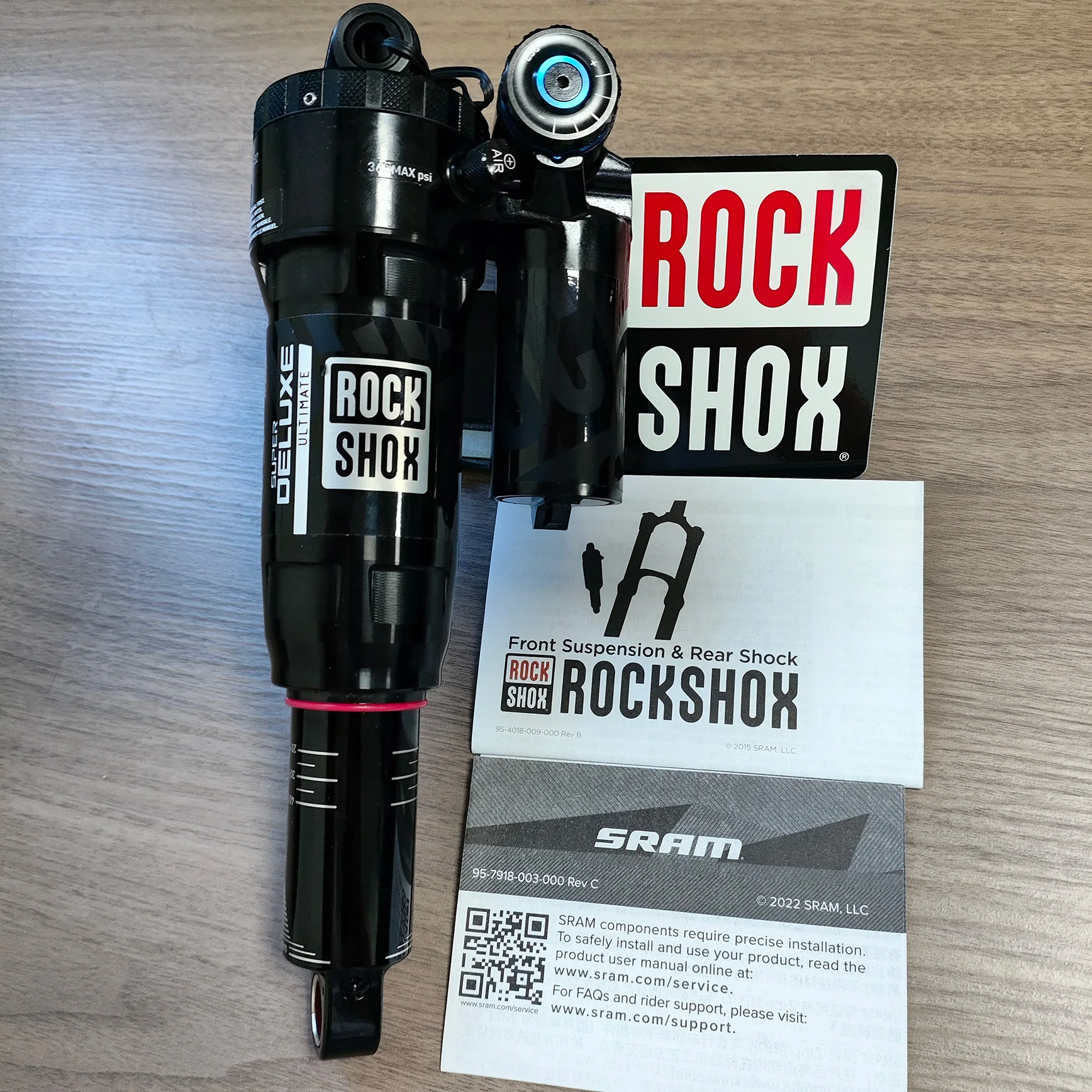 ROCKSHOX-Super-Deluxe-Ultimate-AIR-SPRUNG-SHOCK-amortiguador-trasero ...