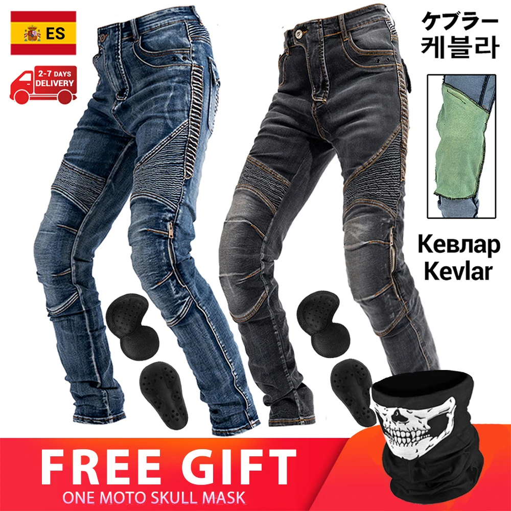 Motorcycle Pants Moto Men's Aramid Motocross Casual Riding Motorbike ...
