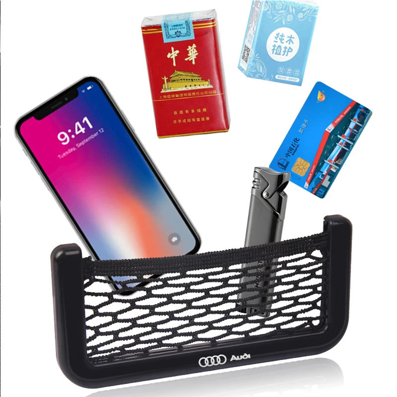 Car-Storage-Net-Bag-Phone-Holder-Pocket-Organizer-for-Audi-A4-A3-A5-A6 ...