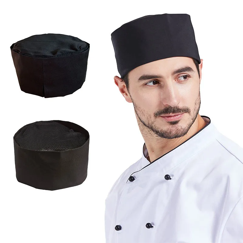 Restaurant Kitchen Cooking Both Sexes Chef Hat Double Layer Breathable ...