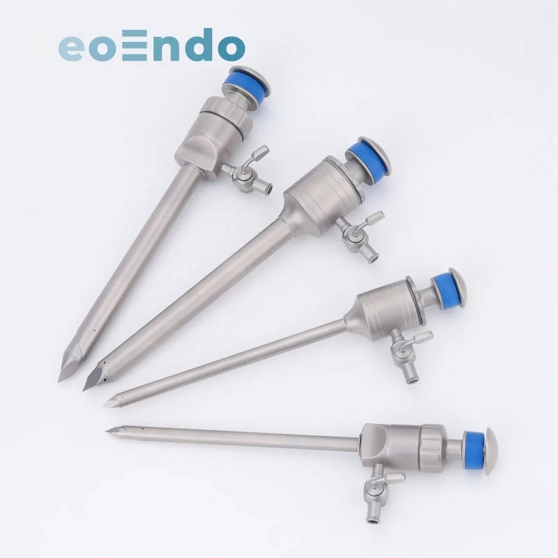 Laparoscopic Surgical Trocar Reusable Magnetic Type 5mm 10mm With Screw ...