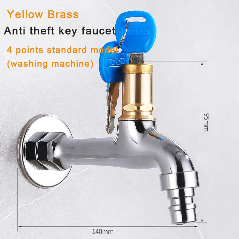 Outdoor keyed faucet outdoor public place washing machine car wash with ...
