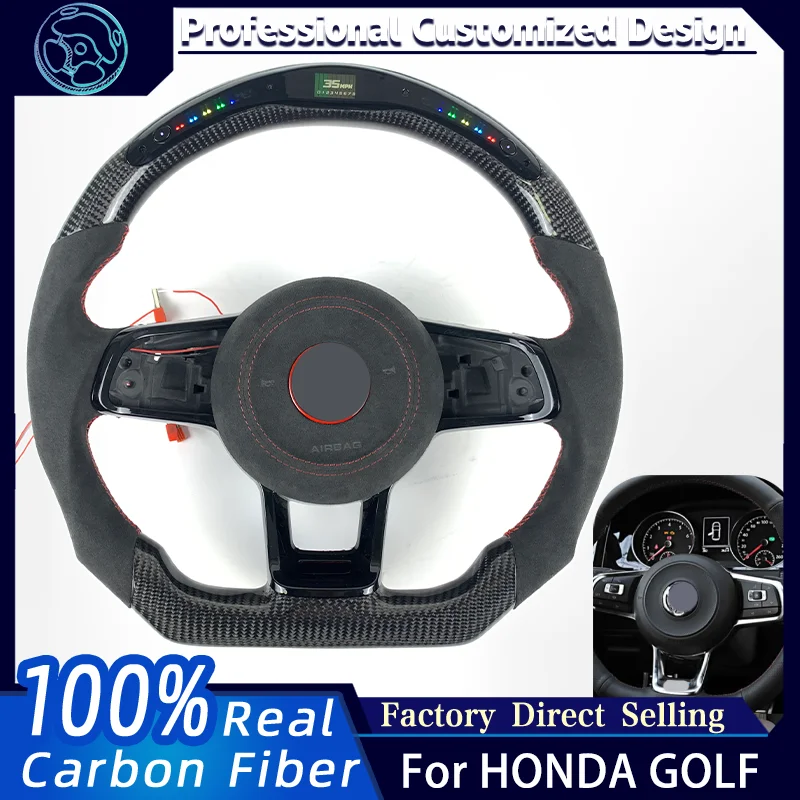 LED-Display-Steering-Wheel-Carbon-Fiber-Customized-For-Golf-7-MK7-Mk7-5 ...