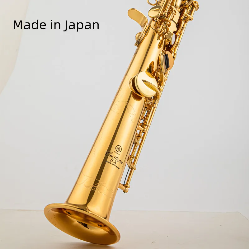 Made-in-Japan-875EX-Soprano-Saxophone-B-Flat-Straight-Gold-Lacquered ...