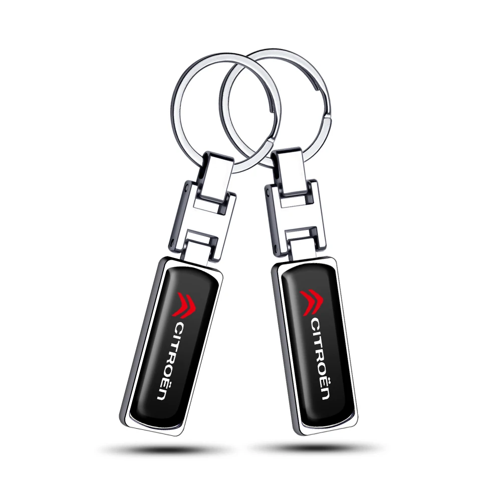 Car Styling Metal Alloy Epoxy Keychain Key Rings Key Holder Accessories ...