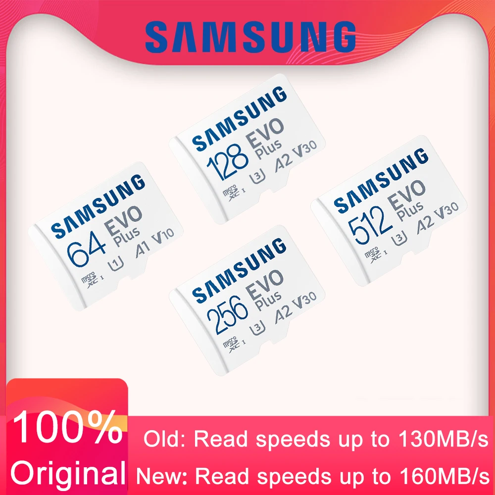 SAMSUNG-EVO-Plus-64GB-U1-LOT-512GB-128GB-256GB-Micro-SD-Card-Pro-Plus ...