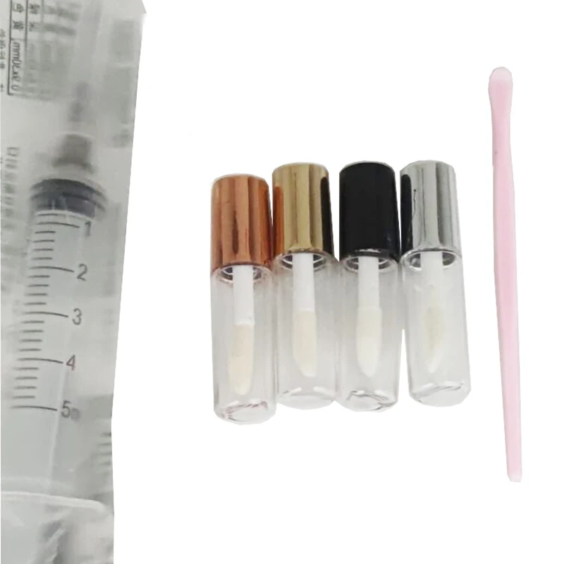 50pcs-1-2ml-Mini-Plastic-Empty-Clear-Lip-Gloss-Tube-Balm-Makeup-Bottle ...