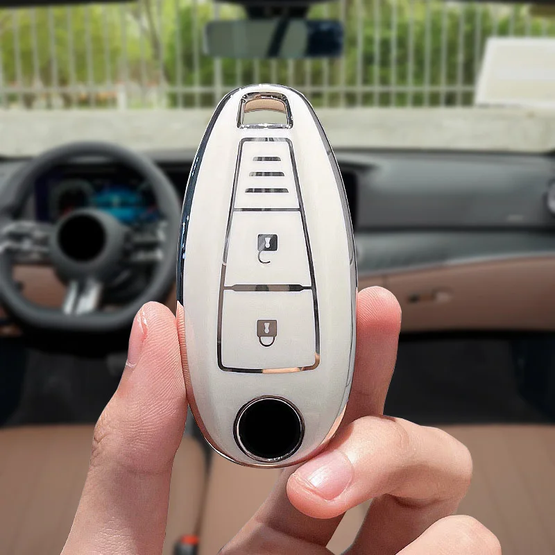 Funda-de-TPU-suave-con-2-botones-para-llave-de-coche-carcasa-para ...