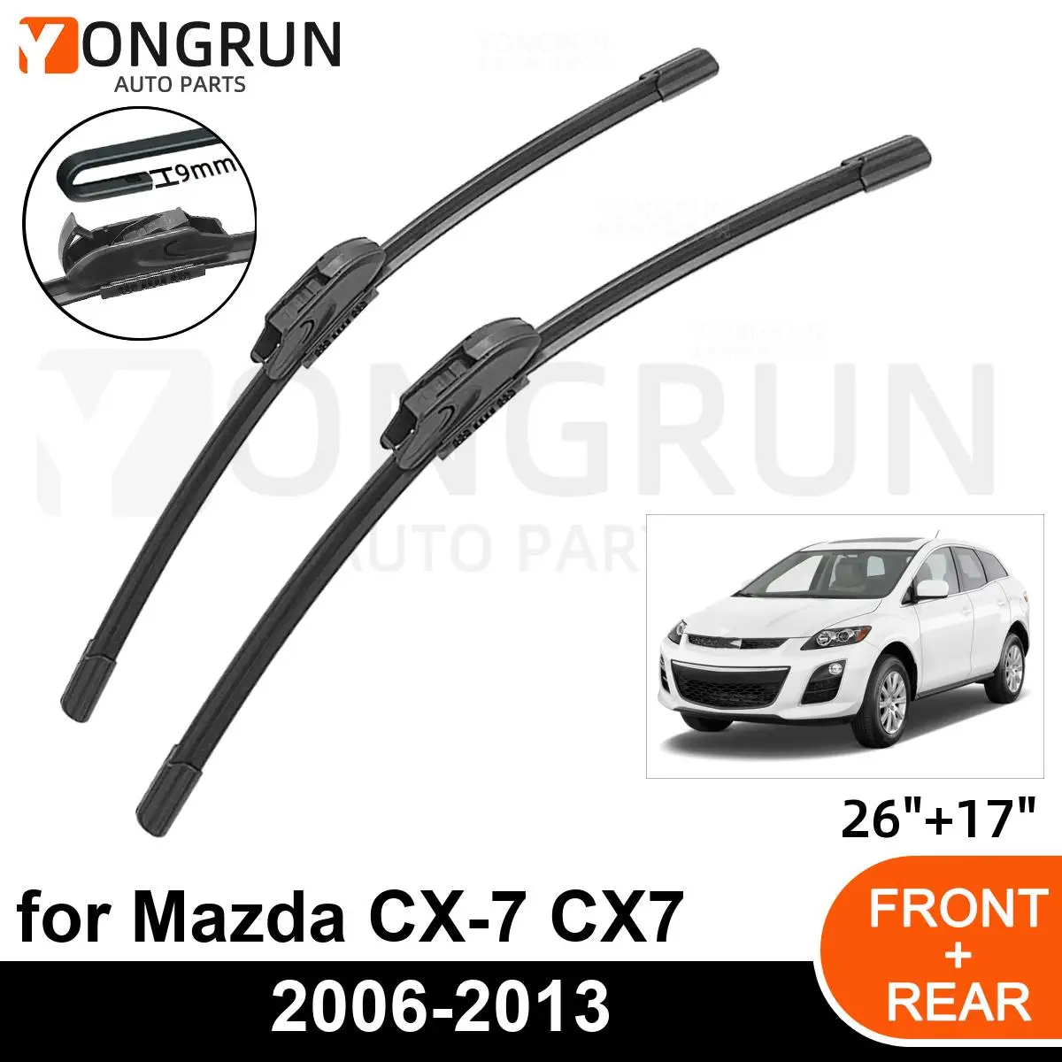 Car-Front-Windshield-Wipers-For-Mazda-CX-7-CX7-2006-2013-Wiper-Blade ...