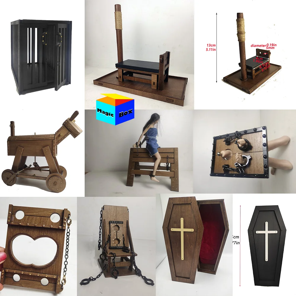 1-6-Ancient-Prison-Cages-Wooden-Boards-Shackles-Torture-Equipment-Chair ...