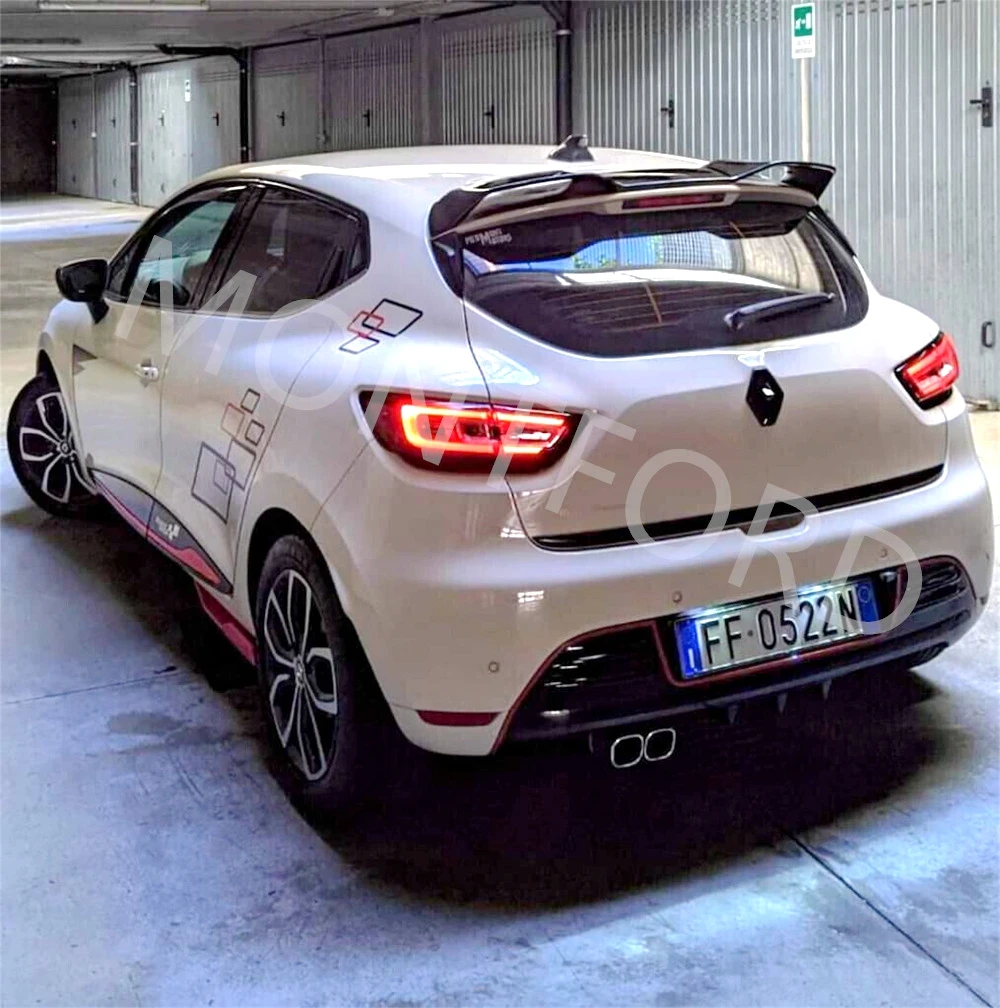 For-Renault-Clio-2013-2018-MK4-V-Style-Spoiler-Carbon-Fiber-FRP ...