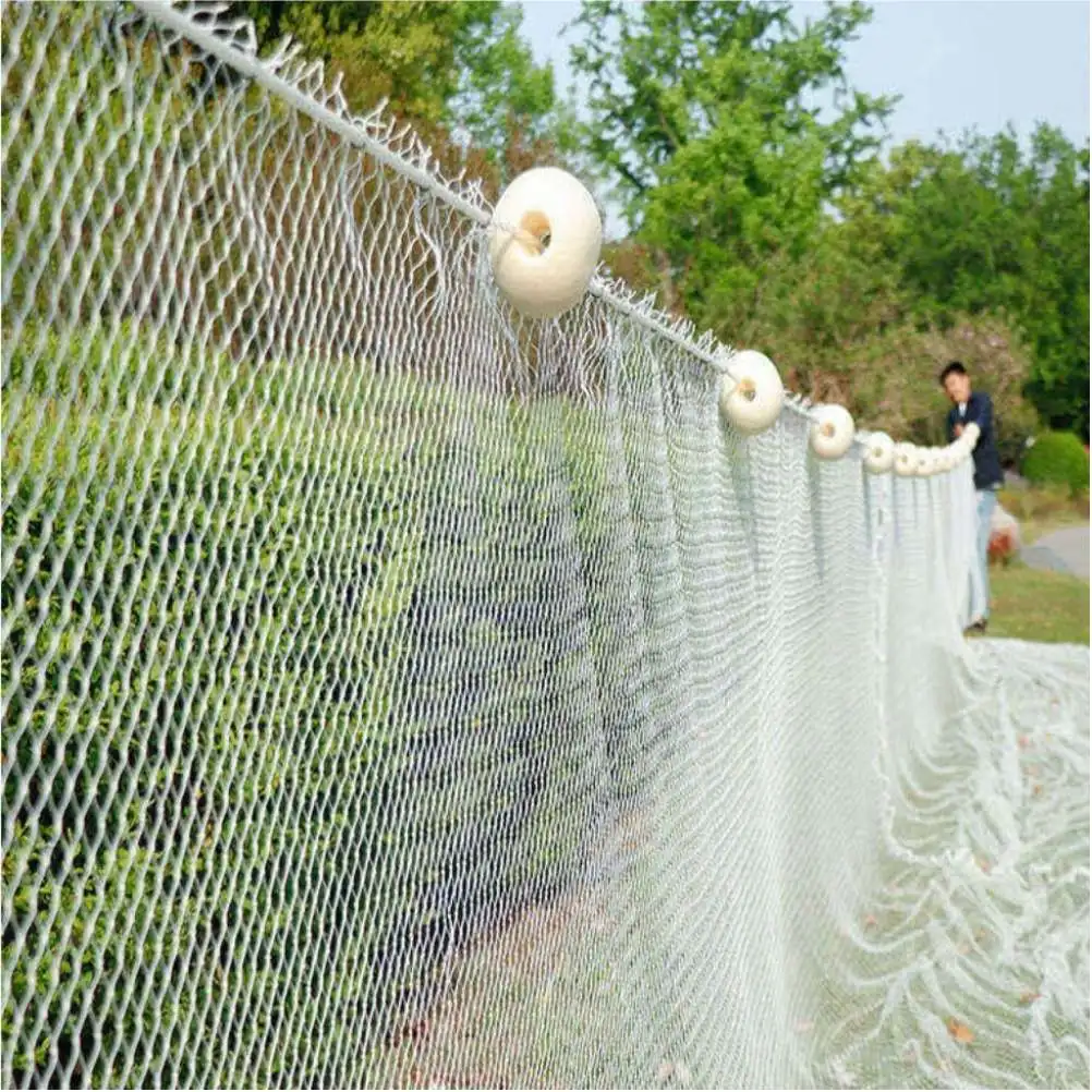 White Fishing Net Nylon Netting Trawl Pull Net Garden Fence Net Safety ...