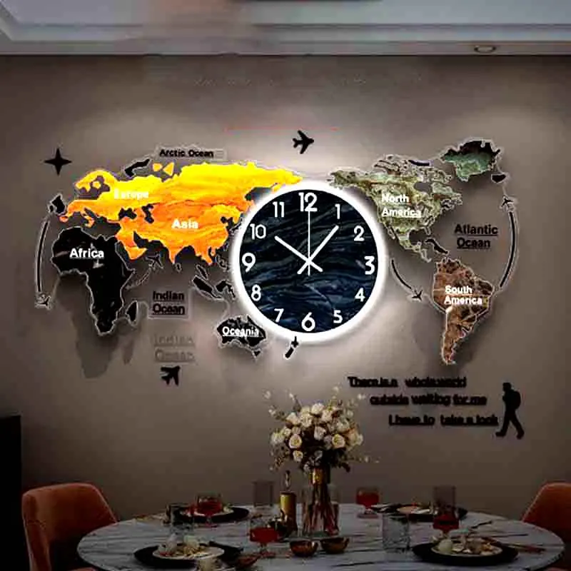 Luxury-Led-Silent-Wall-Clock-Battery-Powered-Large-Digital-Wall-Clock ...