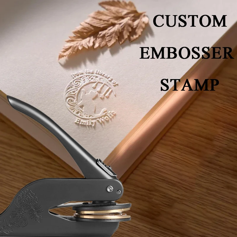 Personalized Book Embosser | "From The Library of..." Custom Stamp | Ex ...