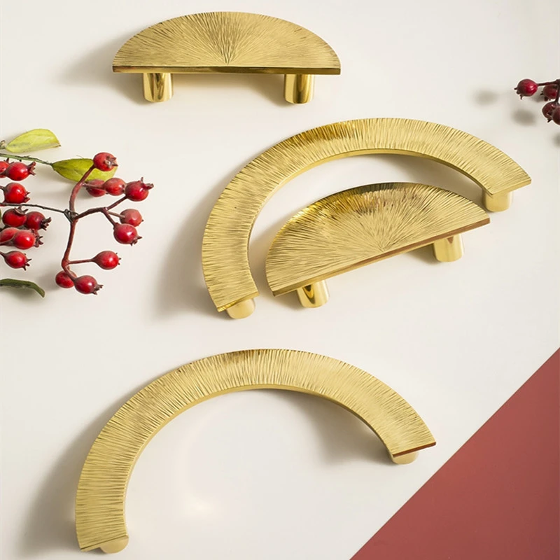 Light Luxury Creative Cabinet Handle Handmade Hammer Pattern Flat ...