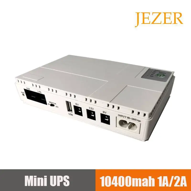 JEZER DC1036P 1A/2A 5V/9V/12V Large Capacity Multipurpose Mini Portable ...