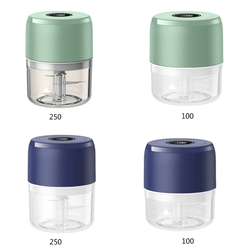 100-250mL-Mini-Electric-Garlic-Chopper-Vegetable-Chili-Ginger-Masher ...