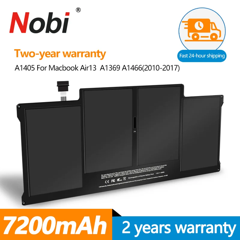 Nobi-A1405-Laptop-Battery-For-Apple-Macbook-Air-13-Inch-A1496-A1369 ...