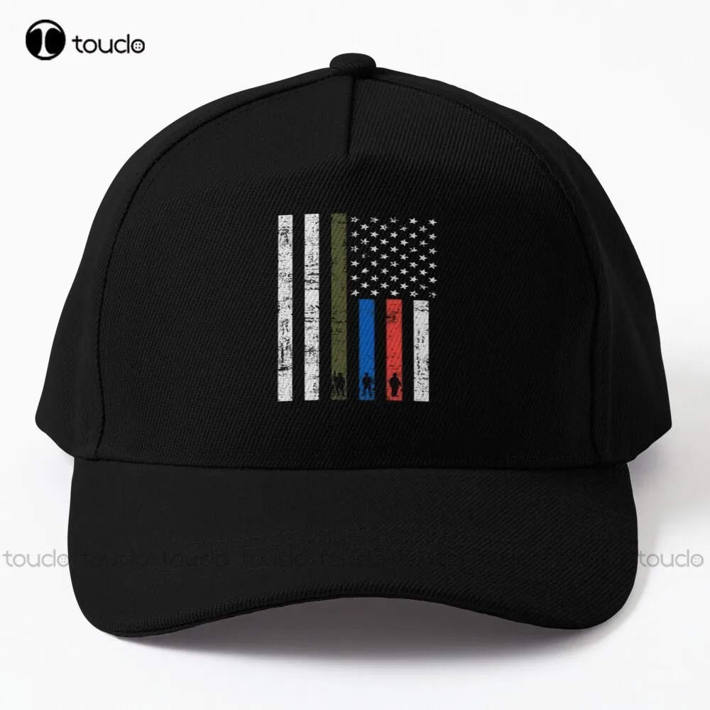 First Responders Hero Flag Usa Baseball Cap Beach Hats Personalized ...