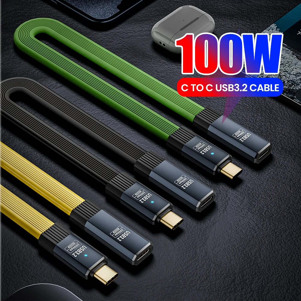 Elough 100W Type C Fast Charging Data Cable Projection Cable 20Gbps ...