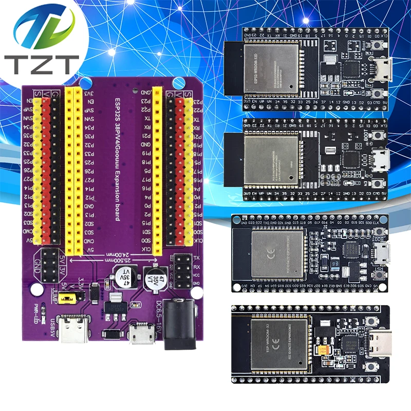 Esp32 Development Board Type Cmicro Usb Cp2102 Wifibluetooth Dual Core Esp32 Devkitc 32 Esp