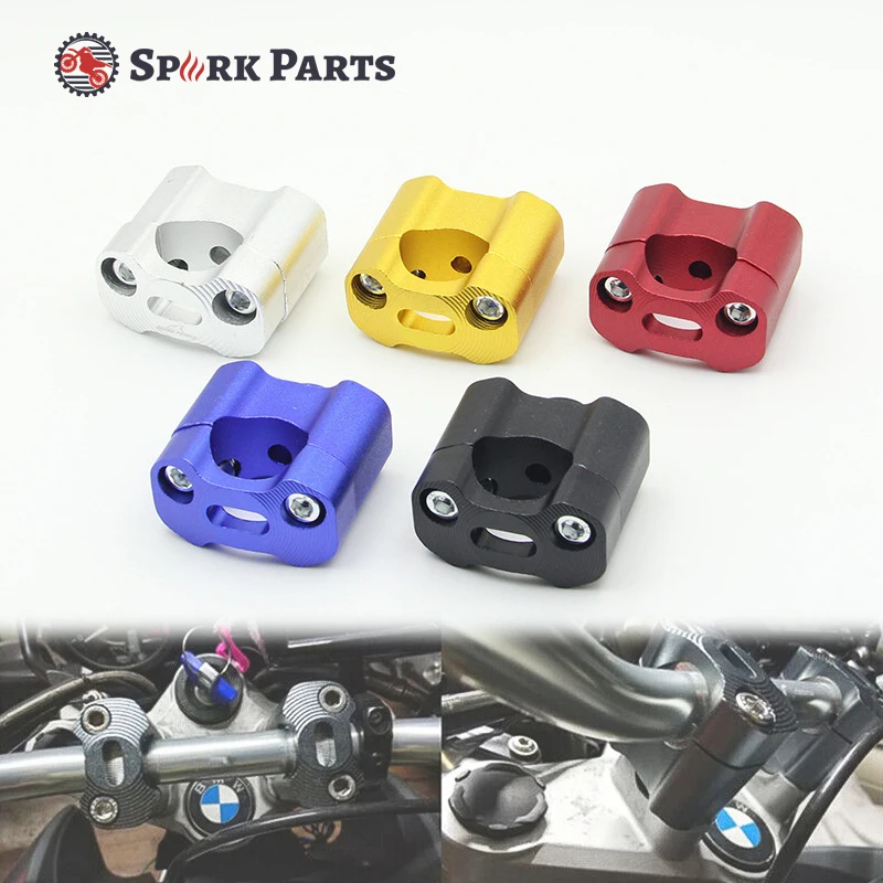 2Pcs-22mm-28mm-Motorcycle-Bar-Clamps-Handlebar-Risers-Adapter-Dirt-Bike ...