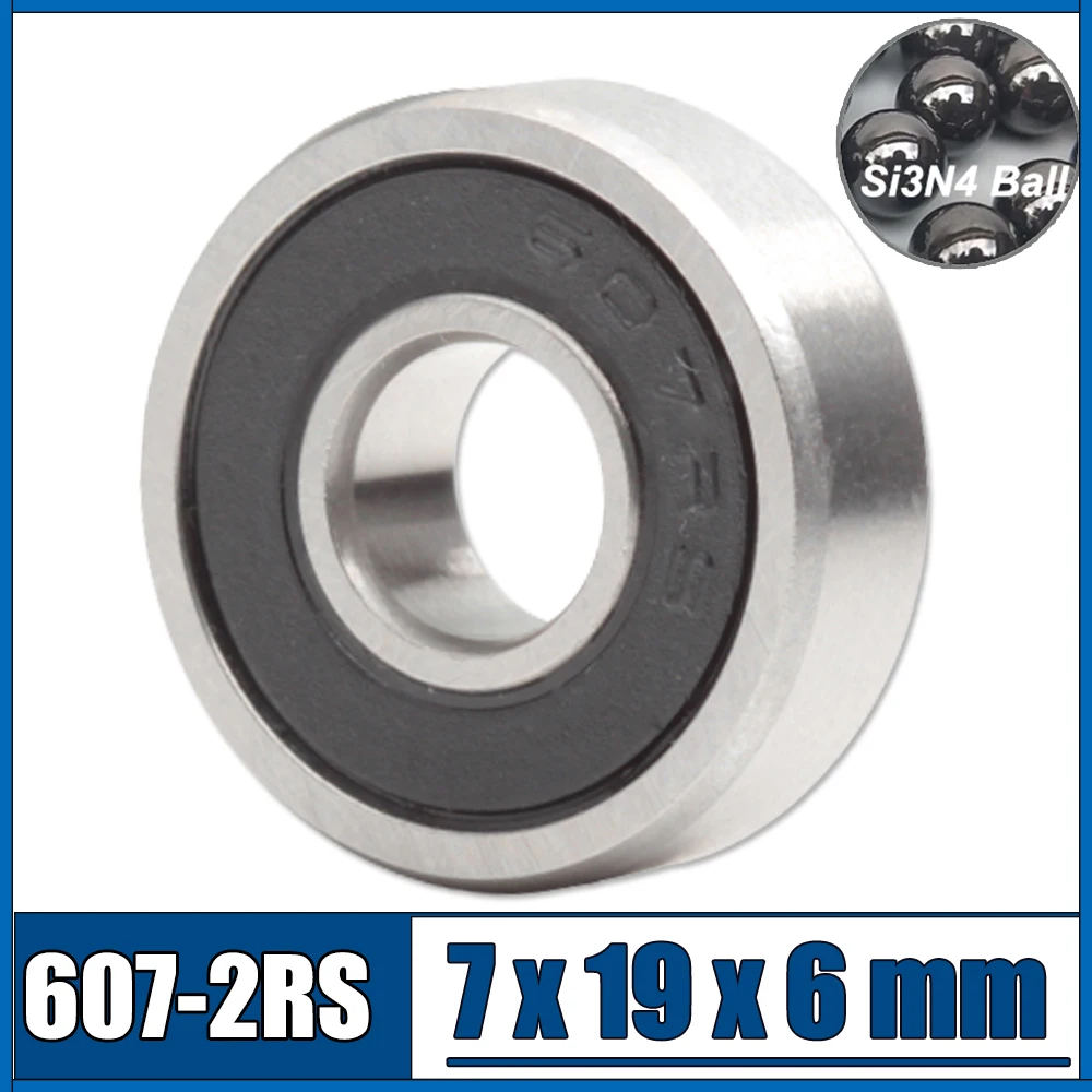 607-Hybrid-Ceramic-Bearing-7-19-6-mm-ABEC-1-1PC-Industry-Motor-Spindle ...