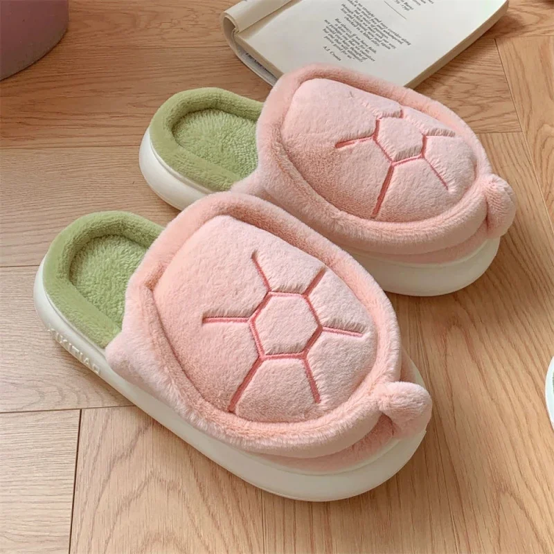 Kawaii Creative Fun Turtle Cotton Slippers - Turtle Awesome