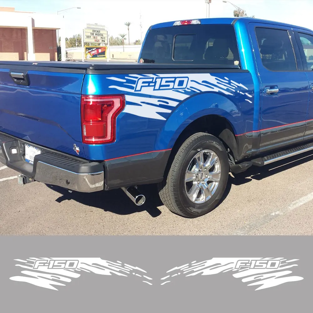 Pickup-Mudslinger-Side-Door-Stickers-For-Ford-F150-Raptor-Truck-Trunk ...