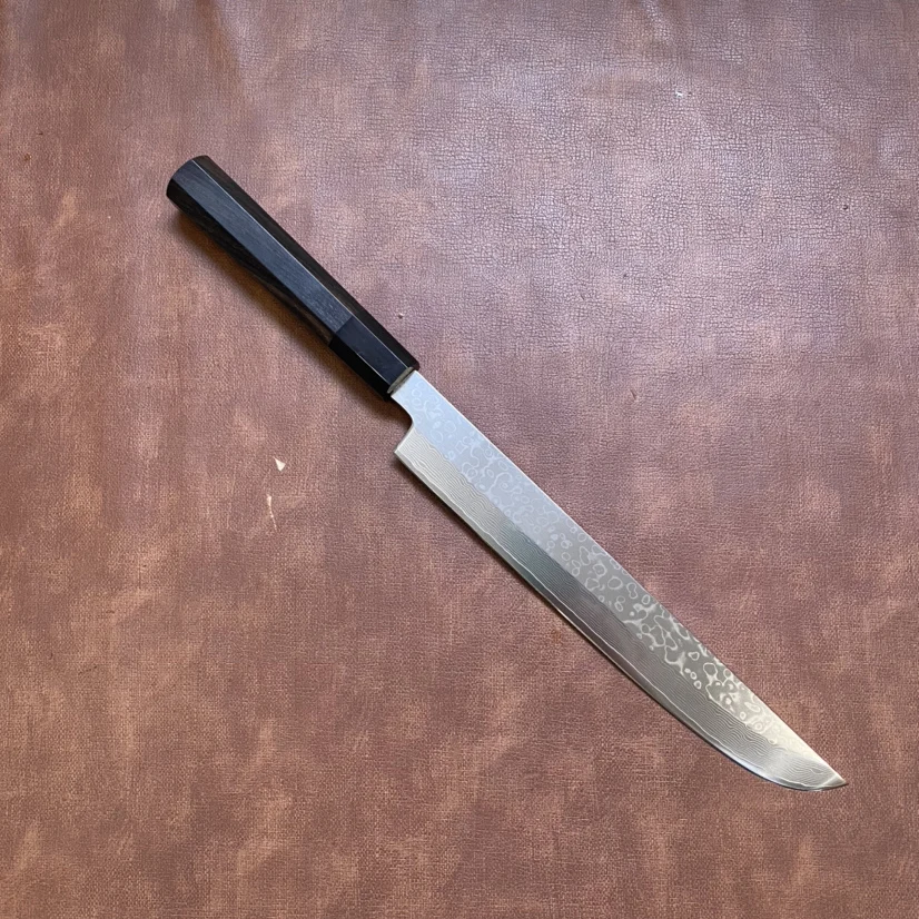 Sashimi-Knife-Single-edged-Blade-Handmade-Forged-Damascus-VG10-Steel ...